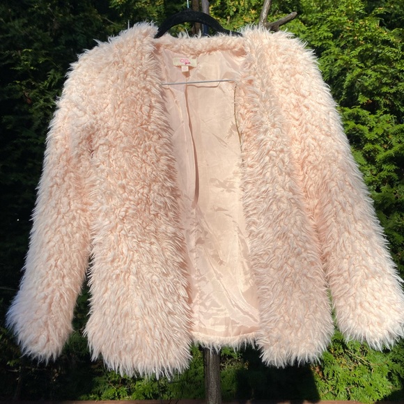 Gianni Bini | Jackets & Coats | Kids Gianni Bini Blush Pink Faux Fur ...
